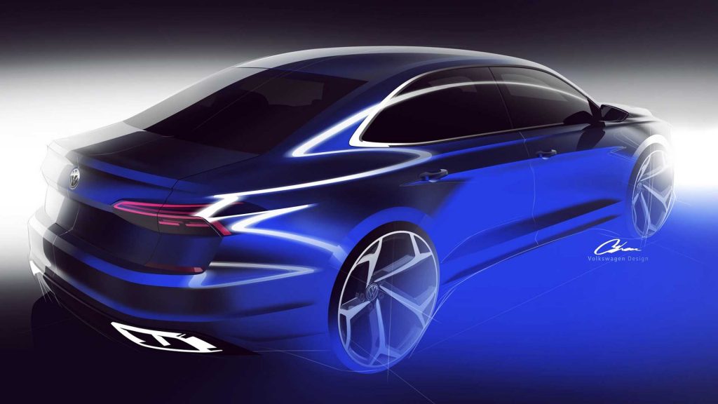 Volkswagen Passat 2020 teaser posterior - Autos Actual México