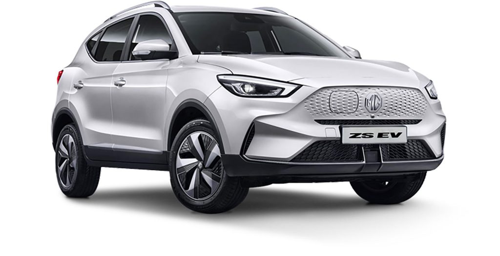 MG ZS EV 2024 en México, color blanco diseño exterior - Autos Actual México