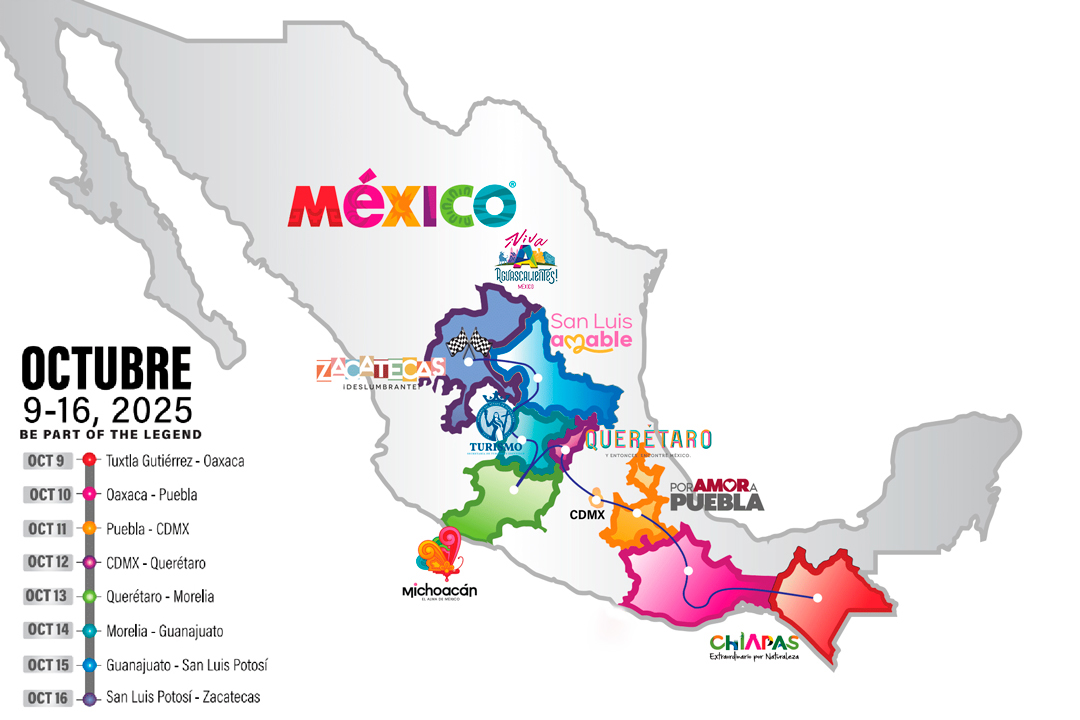 La Carrera Panamericana 2025 será del 9 al 16 de octubre